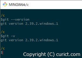 Git - バージョンの確認方法
